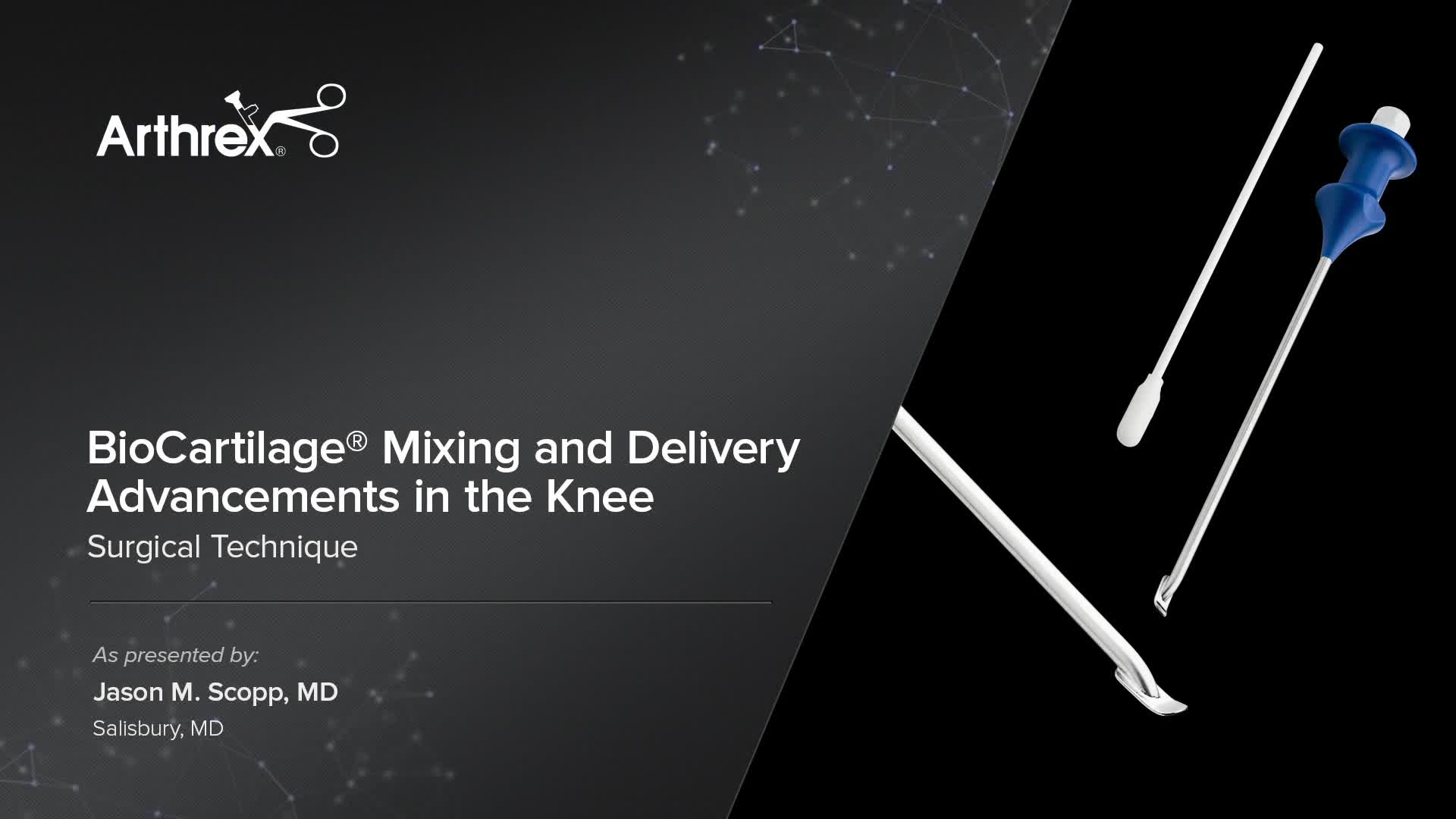 Arthrex Biocartilage® Mixing And Delivery Advancements In The Knee